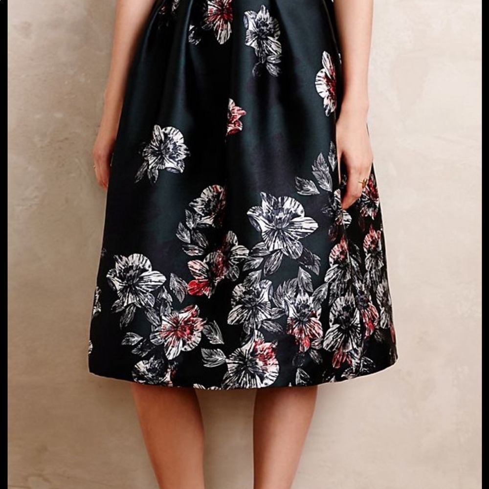 Anthropologie Sam Lavi Emerald Skirt New Med - Gem